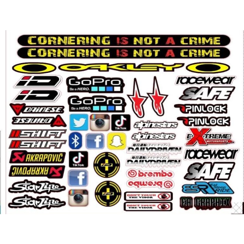 Helmet Visor Lens Sticker Set ( ID HELMET) | Shopee Philippines