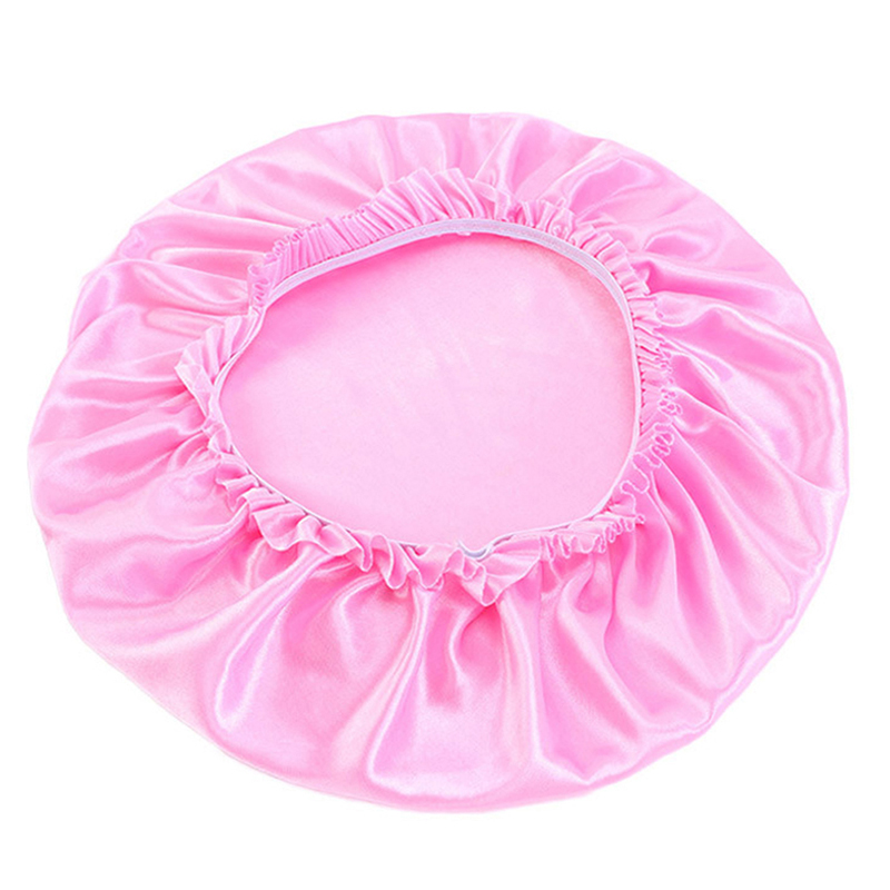 FCPH Satin Solid Sleeping Hat Bonnet Night Sleep Cap Hair Care Bonnet ...