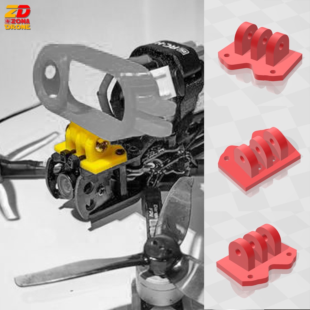 Darwinfpv BabyApe 3 Inch Gopro Mount Base FPV Drone 3D Print | Shopee ...