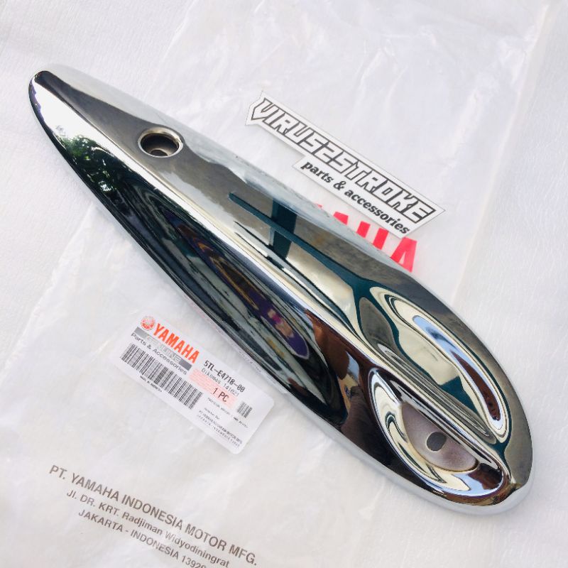 Chrome Iron Shield Cover Exhaust Protector for Yamaha Mio Sporty Old Carburetor Original YGP 5TL ...
