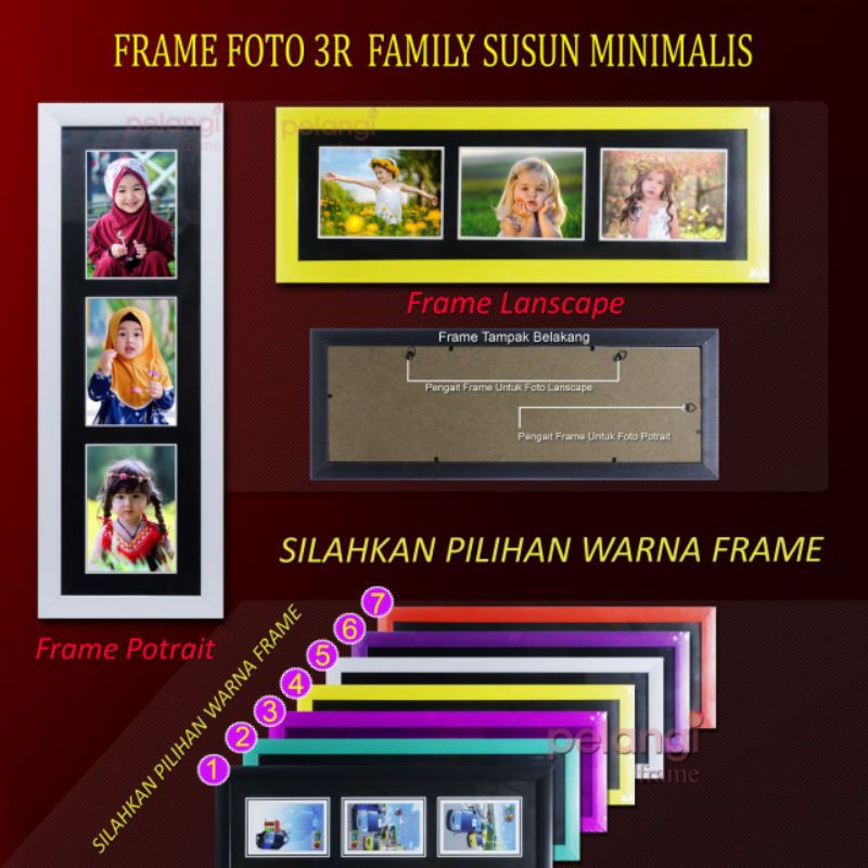 Family Photo Frame 3-tier 3R 4R | Shopee Philippines