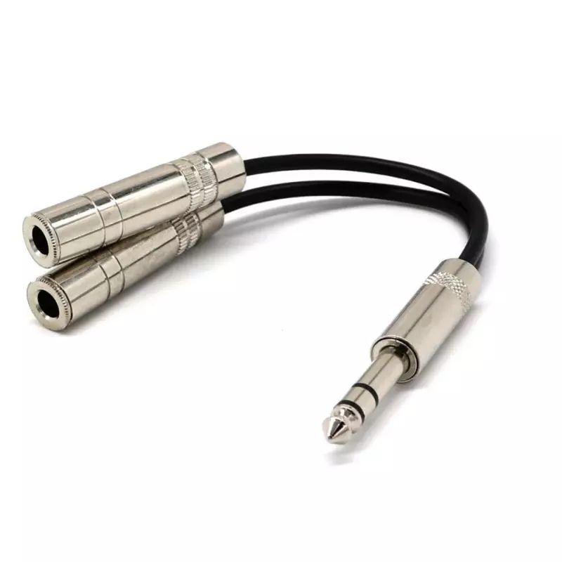 1/4 Inch 6.35mmstereo Jack Audio Video Adapter Cable Wire Plug ...