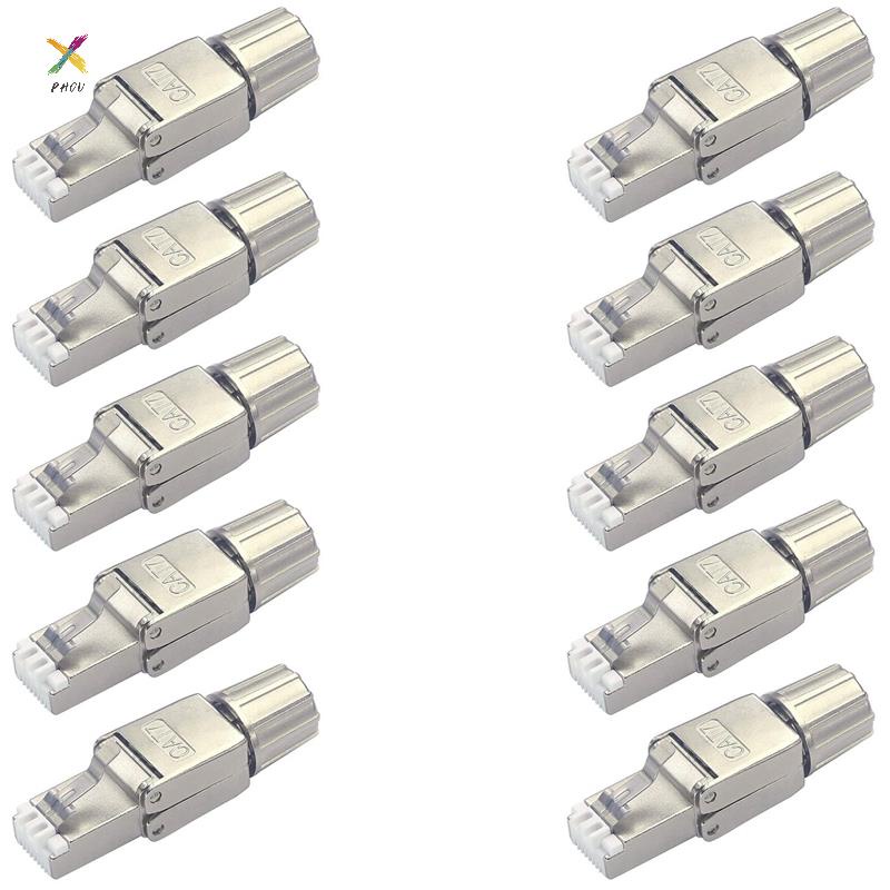 RJ45 Cat7 Connectors Tool-Free Reusable Ethernet Termination Plugs ...