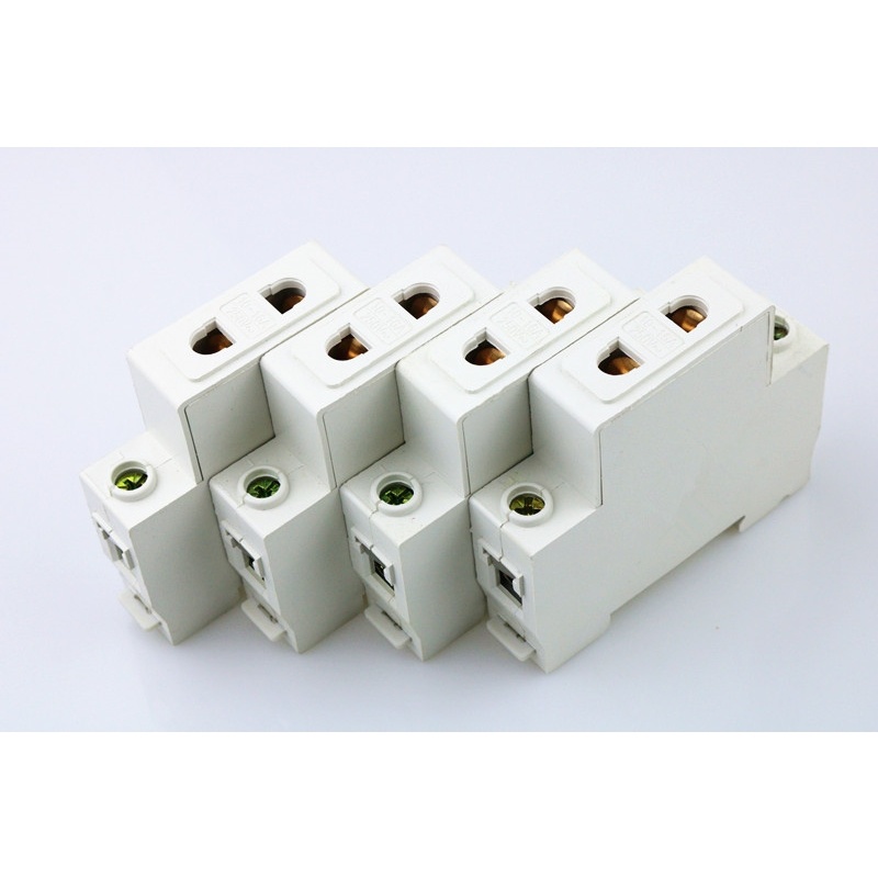 1P Single One 1 Pole US EU 2 Pin Plug 35mm DIN Rail Mount AC Power Ac30 ...