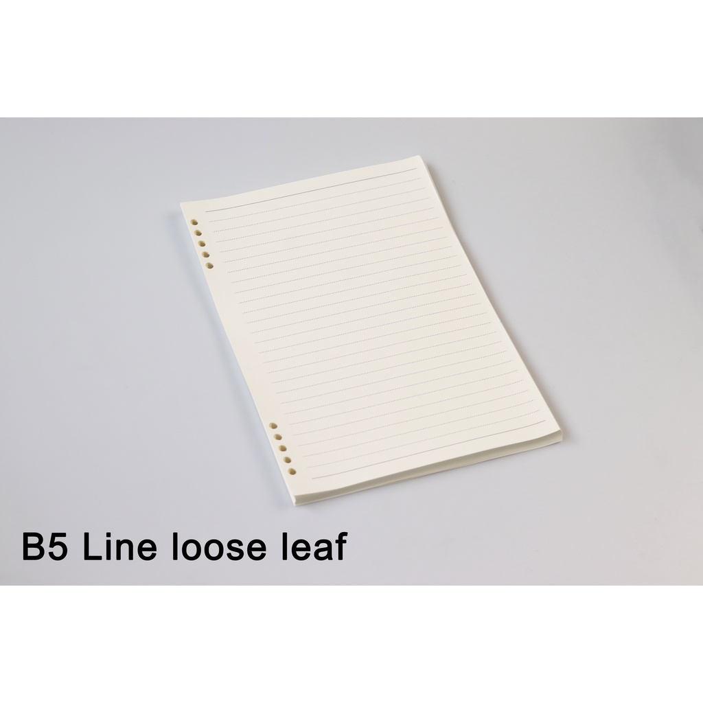 PP Cute cartoons Japan Minimalist notebook 10 holes refillable A5 B5 ...