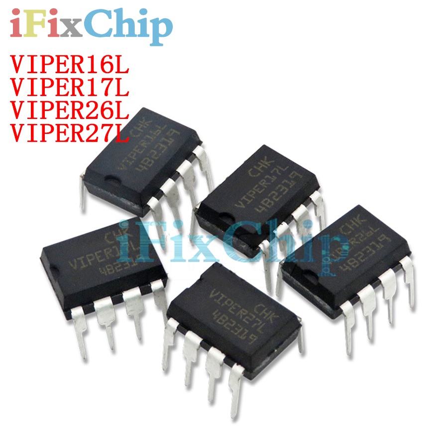 5 Pieces VIPER16L DIP7 VIPER16LN VIPER16 VIPER16H VIPER26L VIPER26 VIPER26LN VIPER27L VIPER27 ...