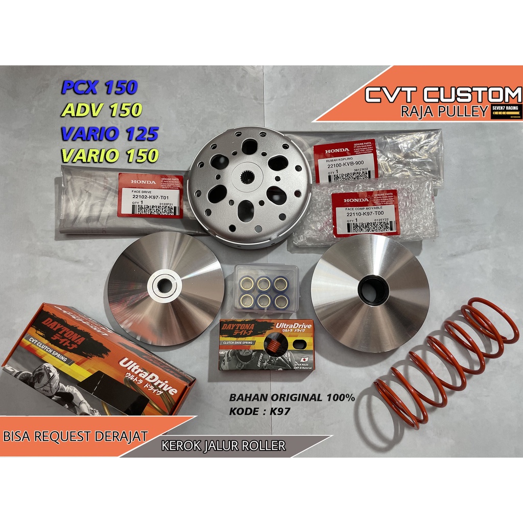 FULL Upgrade CVT PCX 150 ADV 150 BIG PULLEY VARIO 150 VARIO 125 PULLEY ...