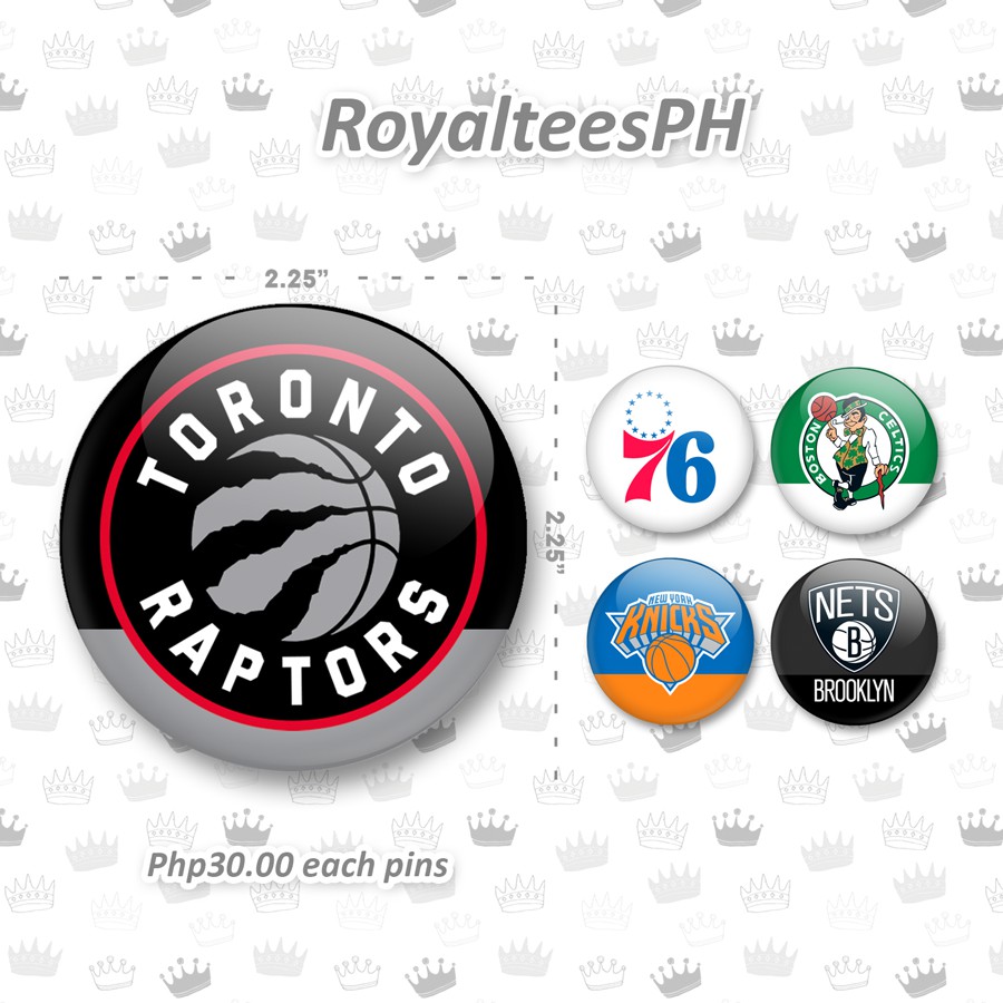 NBA Atlantic Division Teams Fan-Made Button Pins | Shopee Philippines