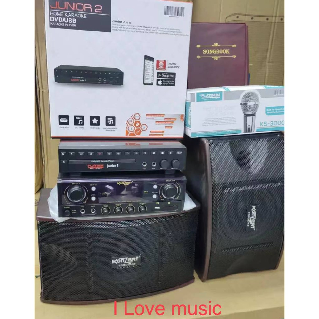 Konzert platinum Bundle junior 2 ( Karaoke videoke player)+ KCS212 ...