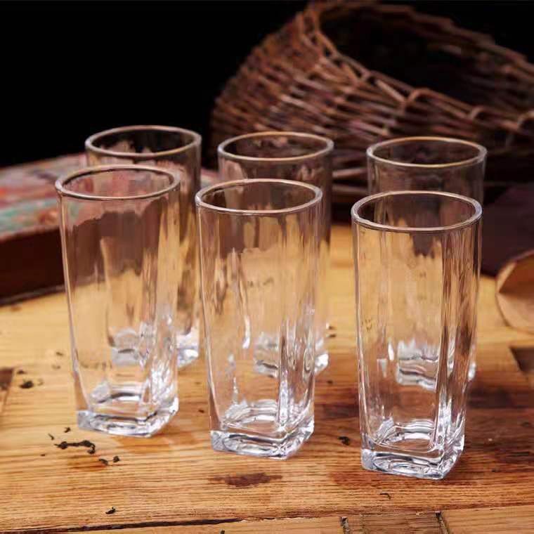 Y2001 set of 6 pieces Square Base High ball GLASSWARE | Shopee Philippines