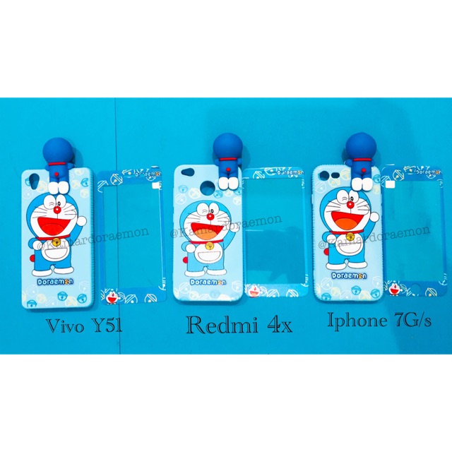Doraemon Peek Case with tramped glass | Shopee Philippines