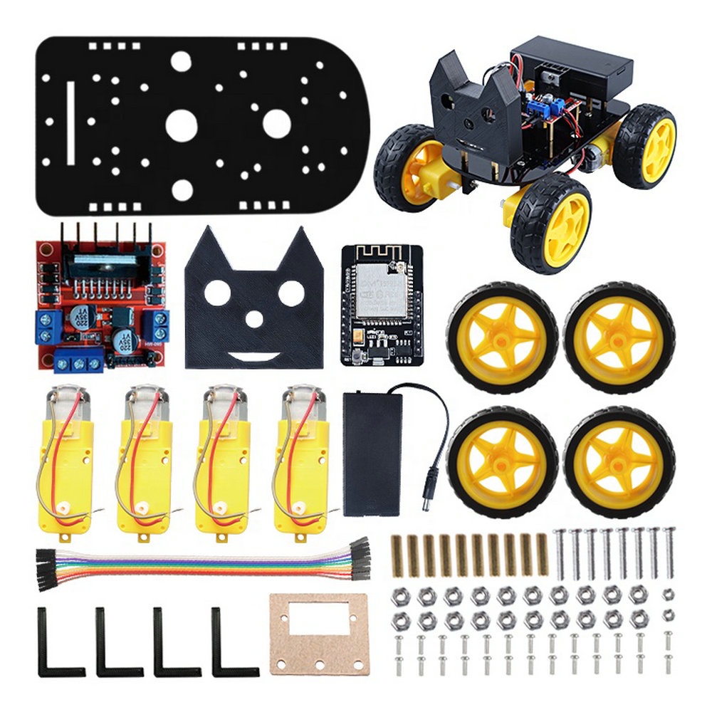 Smart Robot Car Kit With esp32 cam Wifi Bluetooth development board ...