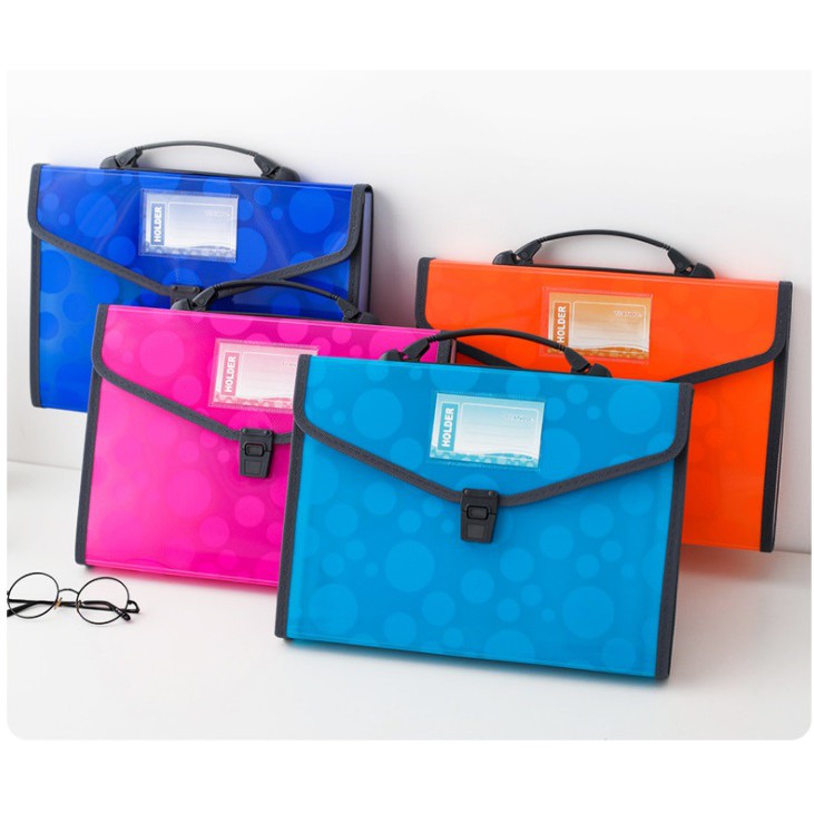 Expanding File Folder Document storage with handle Size A4 / Letter 12 ...