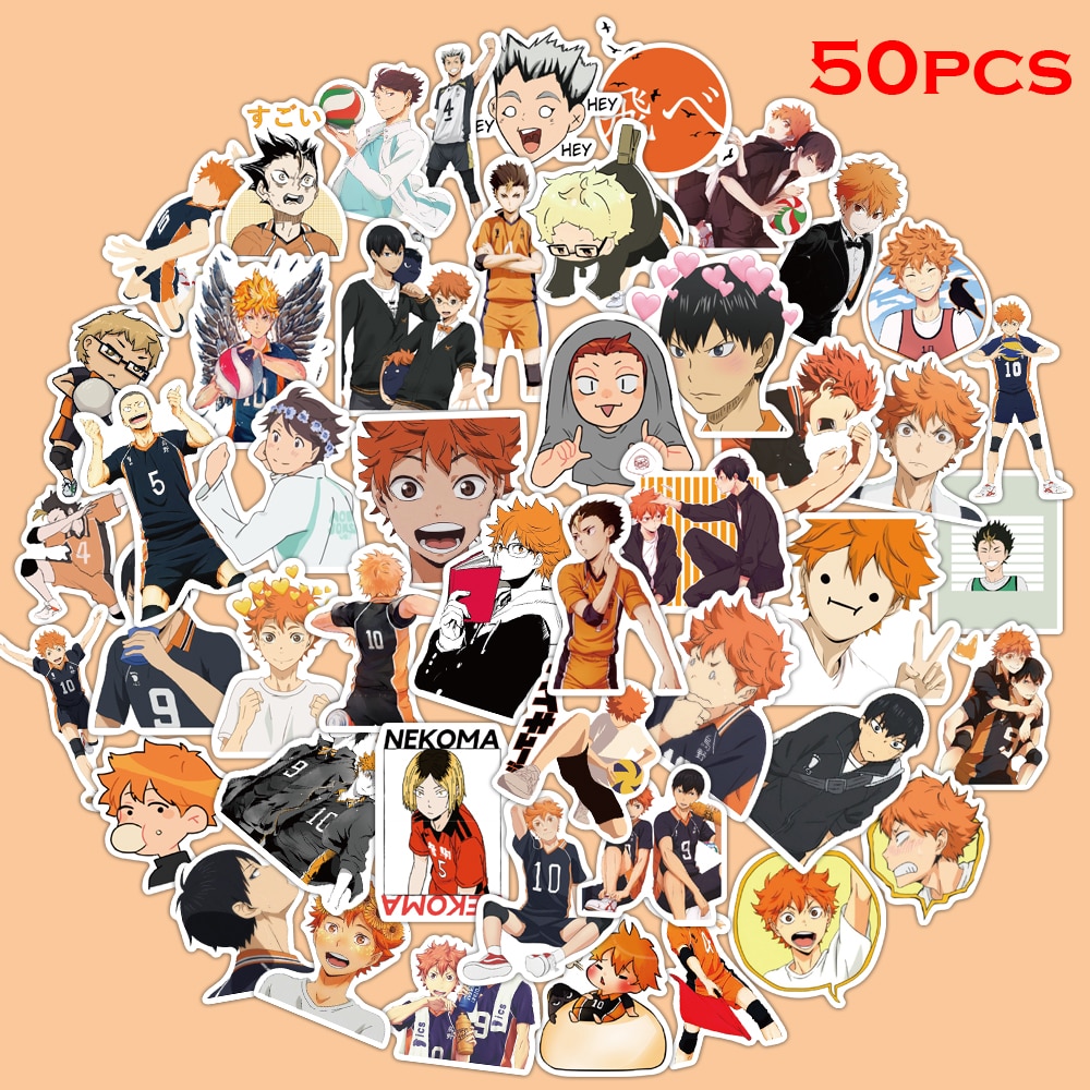 50pcs Haikyuu!! Graffiti Stickers Volleyball Japanese Anime For ...