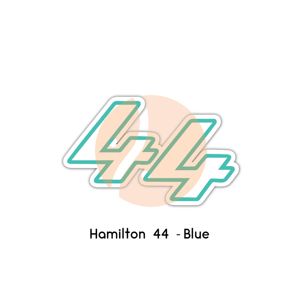 Hamilton 44 Sticker | 2" Wide | Matte, Glossy, Transparent | Waterproof ...