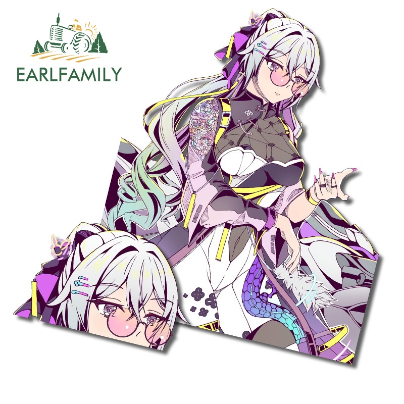 EARLFAMILY 13cm Car Stickers Bronya Zaychik Honkai Impact 3 Windows ...