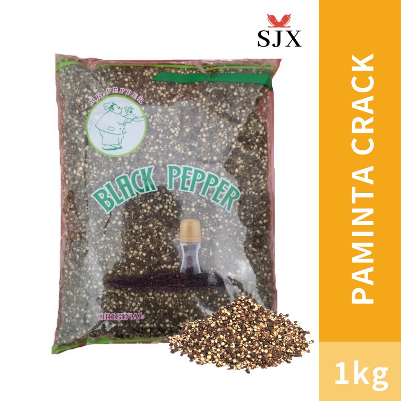 1kg Black Pepper Crack / Paminta Crack/ Cracked Pepper - Spice | Shopee ...