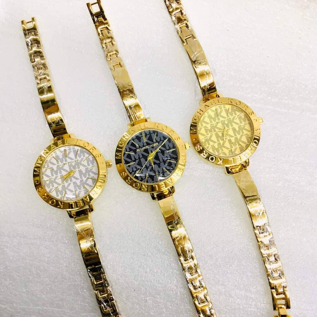 MK stainless steel with thin strap bangle type watch | Shopee Philippines