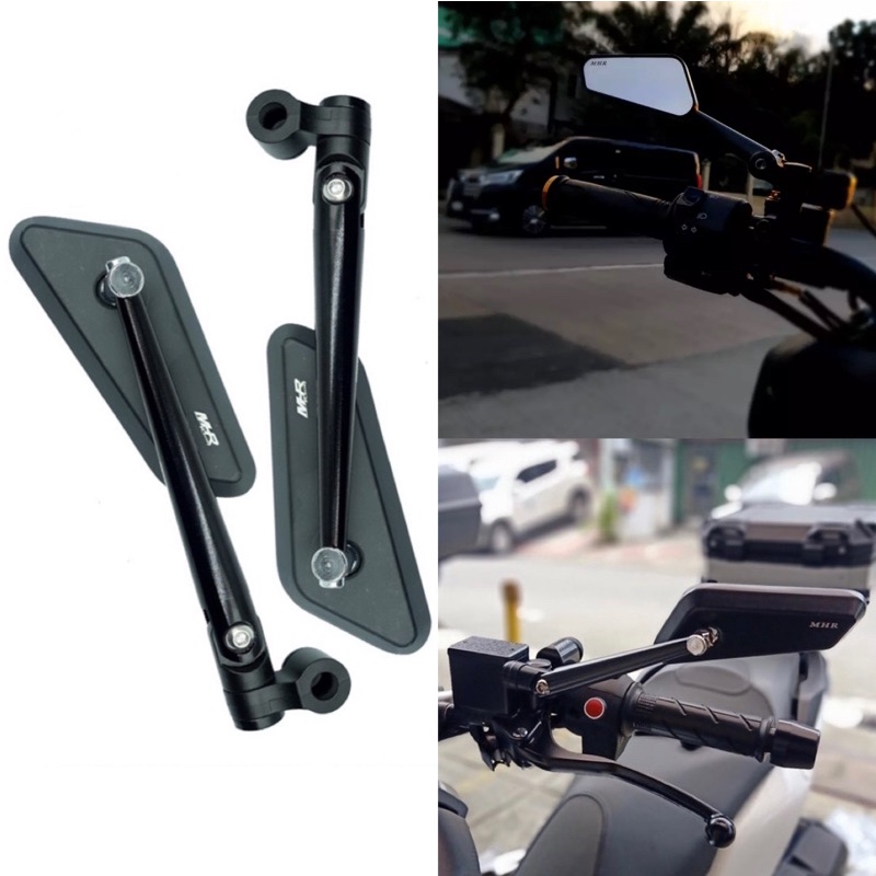 Side Mirror Universal Clear Mirror Full CNC High Quality | Shopee ...