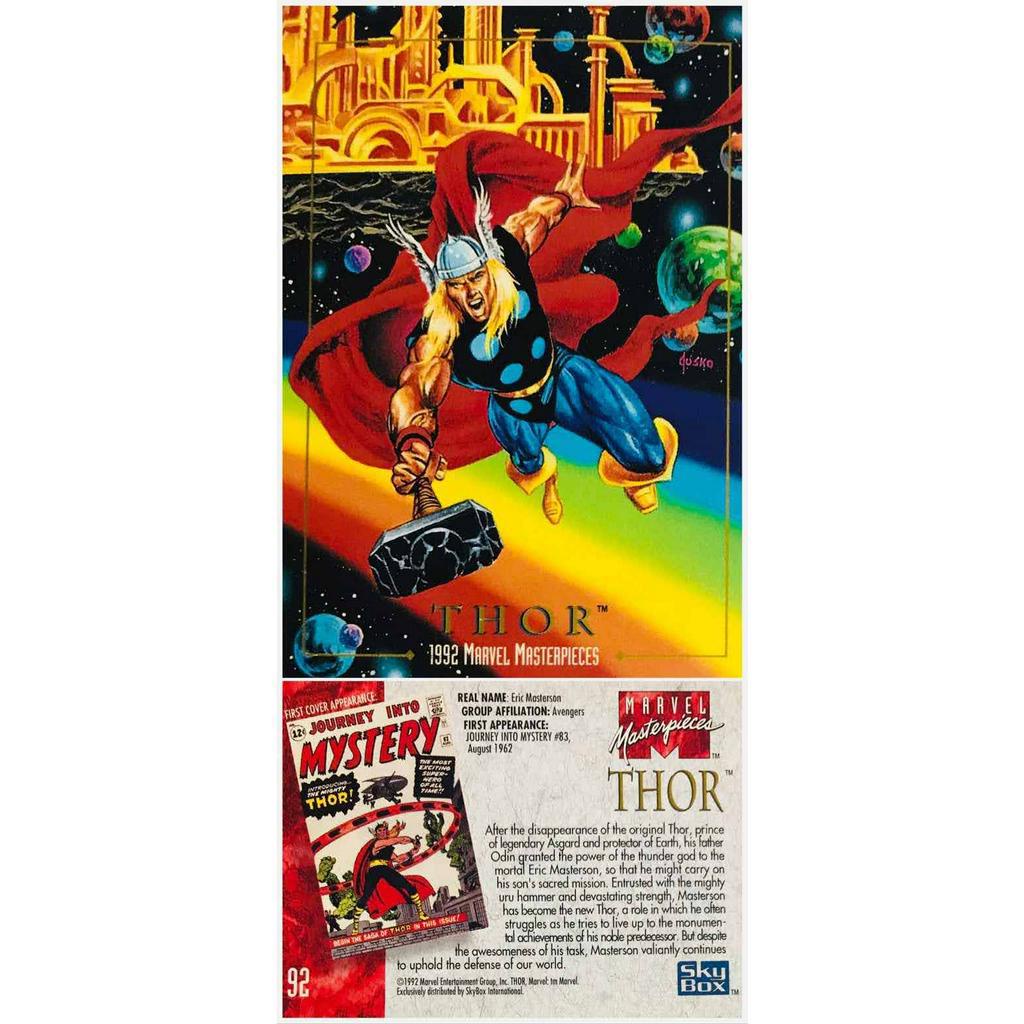 THOR MARVEL Collectible Cards avengers Singles | Shopee Philippines