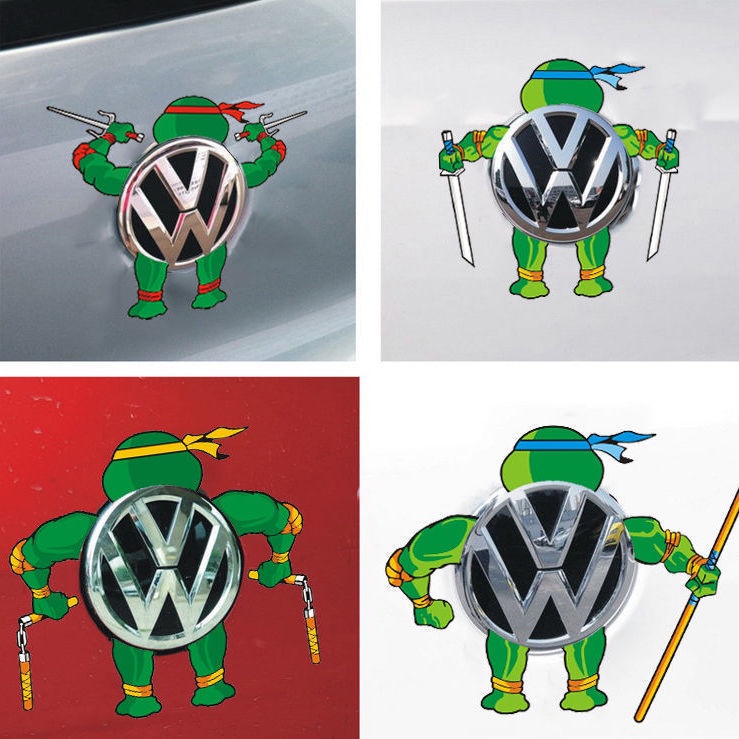 Car Ninja Turtles decorative stickers custom car logo stickers cartoon ...