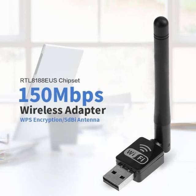 Usb Wifi Antenna Wireless Adapter 802.11n (Max 150 Mbps) | Shopee ...