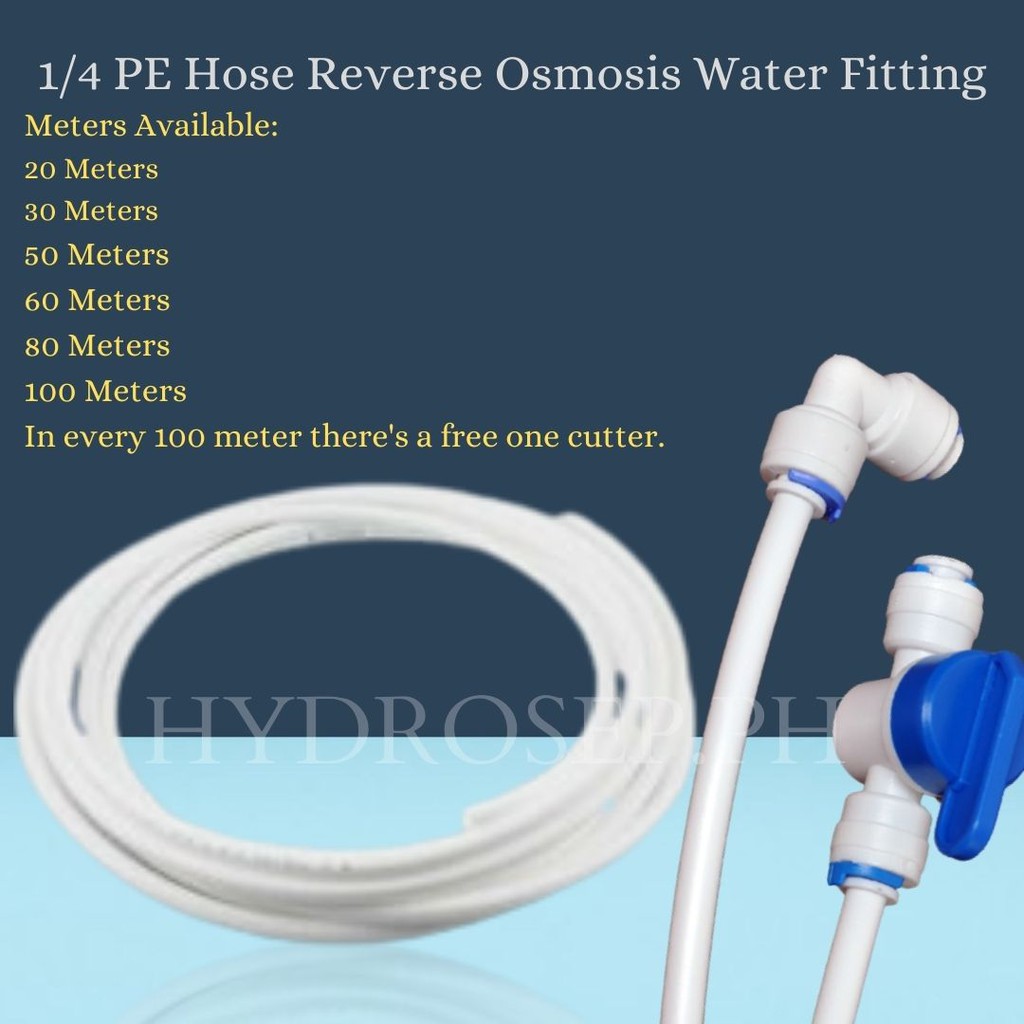1/4 PE Hose Reverse Osmosis Water Fitting PE Hose RO Fittings | Shopee ...