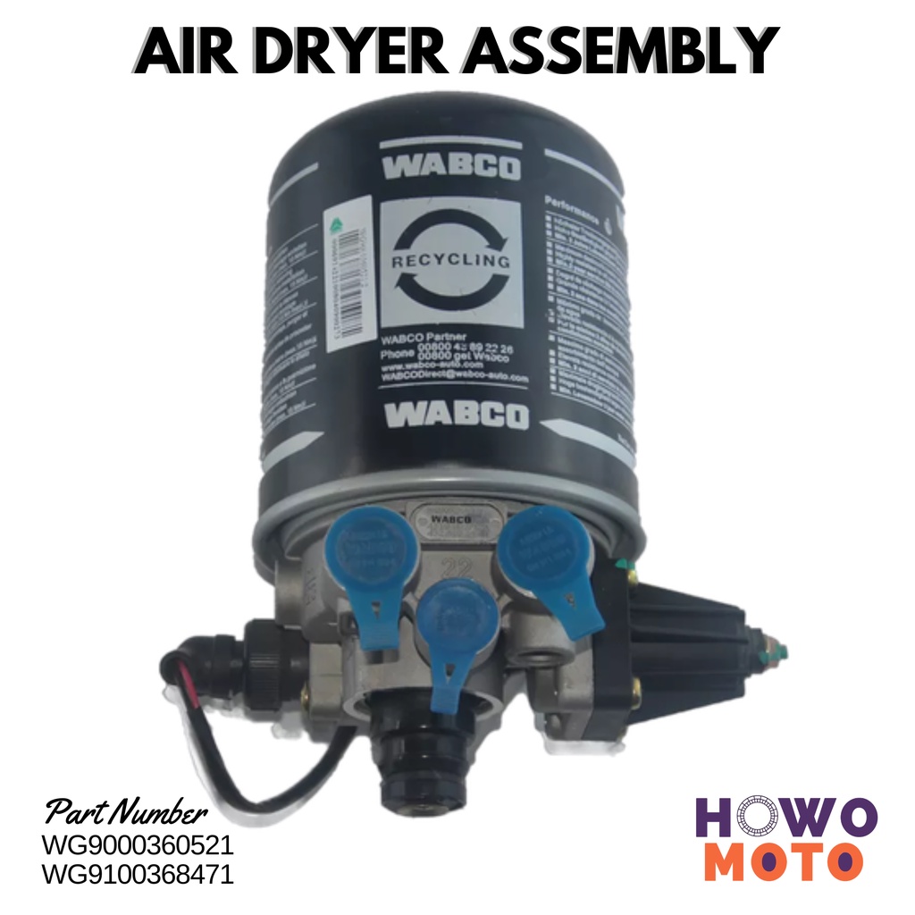 SINOTRUK HOWO PARTS WG9000360521/WG9100368471 Air Dryer Assembly Auto ...