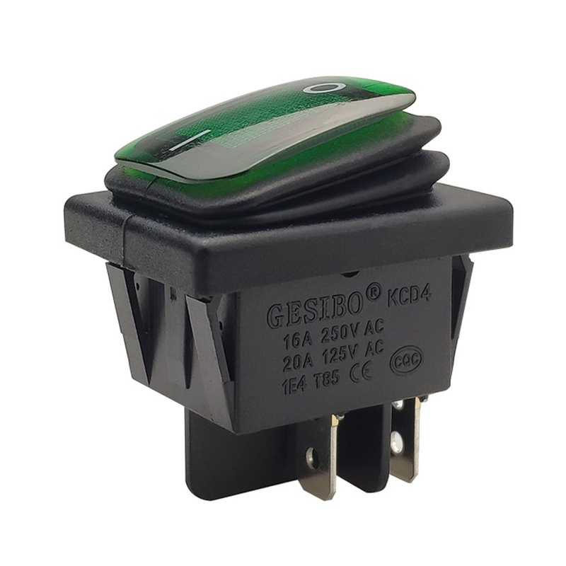 SELAN 4/6 Pin Waterproof Boat Rocker Switch SPST ON/OF Snap-in KCD4 ...