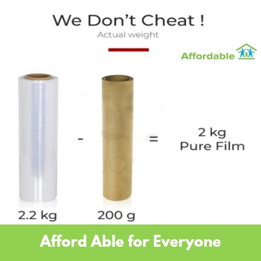 23 micron stretch film pembalut plastik hitam/lutsinar, 2.2kgs seunit ...