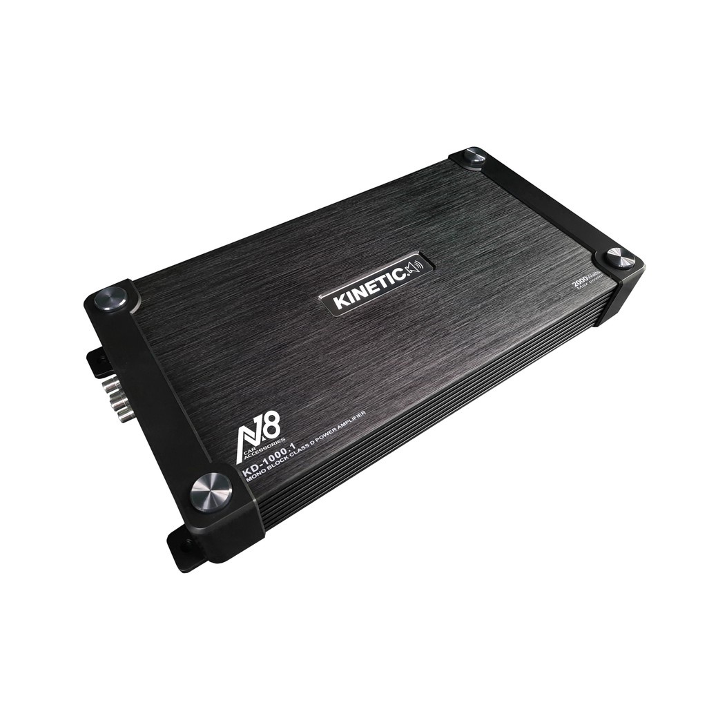 Kinetic KD-1000.1 Mono Class D Amplifier 2000watts Max Power Bass Boost ...