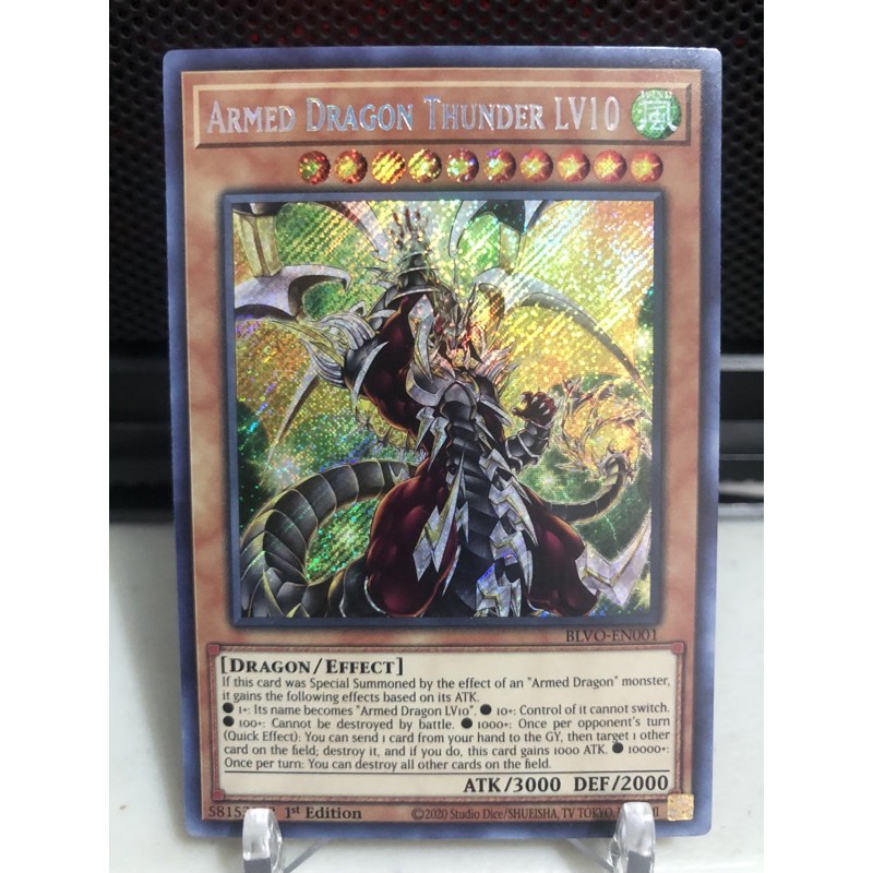 Armed Dragon Thunder LV10 Secret Rare Yugioh | Shopee Philippines