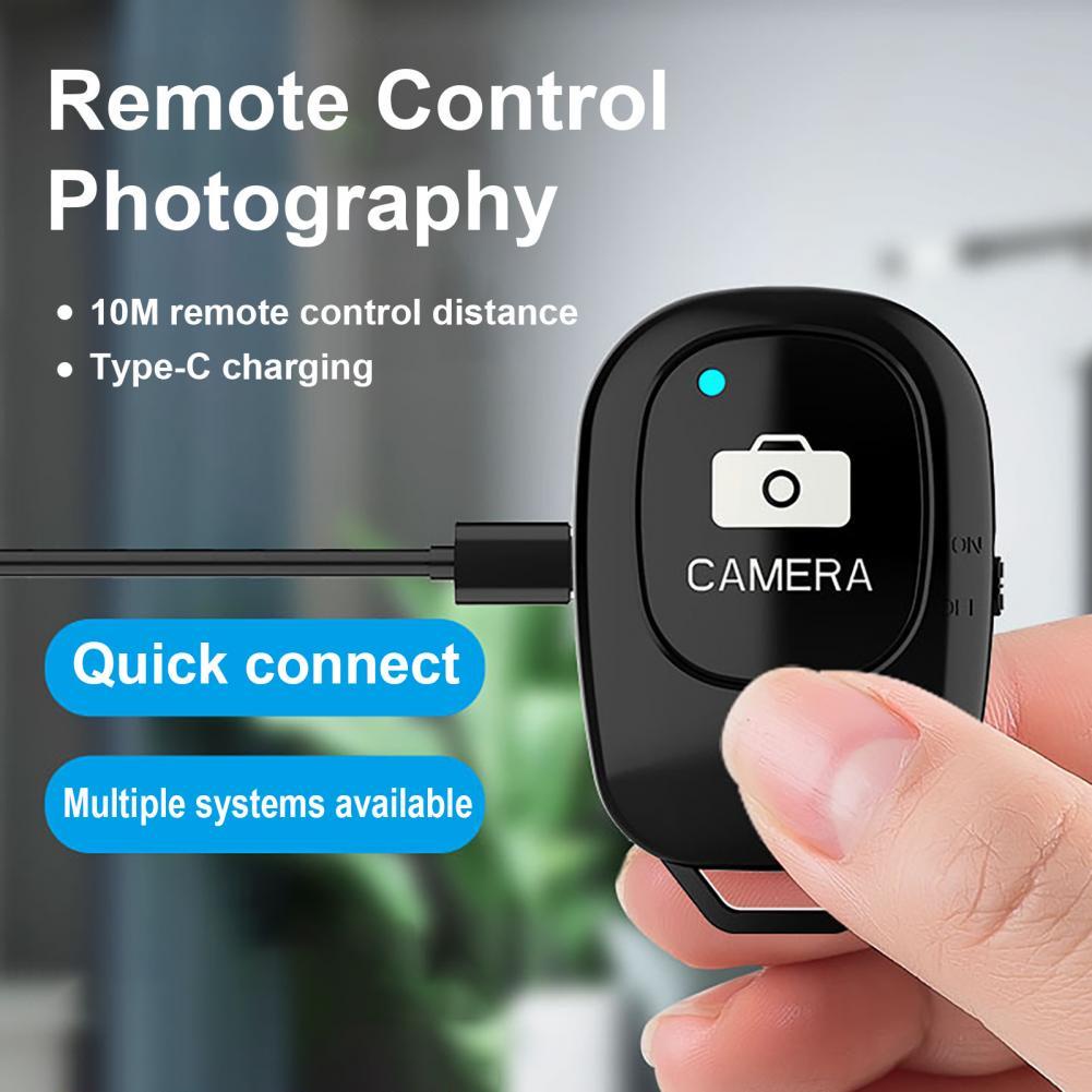 Rechargeable Mini Bluetooth compatible Remote Control Wireless Controller Self-Timer Camera ...