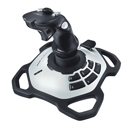 Logitech Extreme 3d Pro Joystick 12 Programmable Buttons 8-Way Hat ...