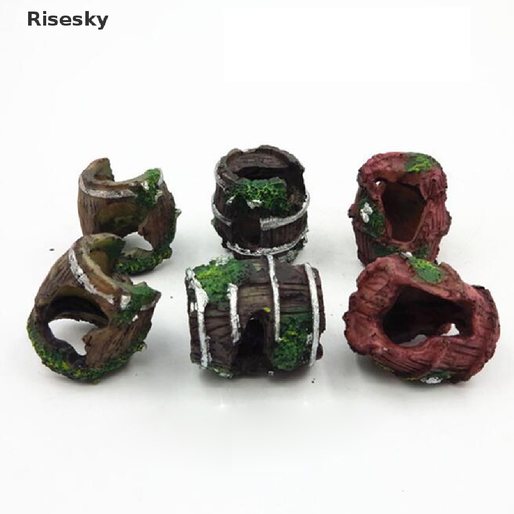 Risesky Aquarium Accessory Fish Tank Landscaping Resin Ornament Antique ...