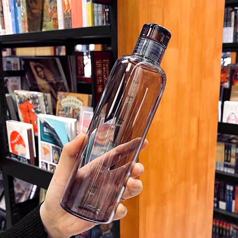 FB Newest Design 500 & 700ml Motivational Daily Water Bottle & Clear ...