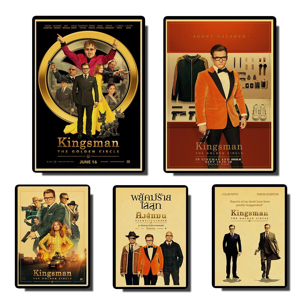 Kingsman The Golden Circle vintage posters Prints Wall Painting high ...