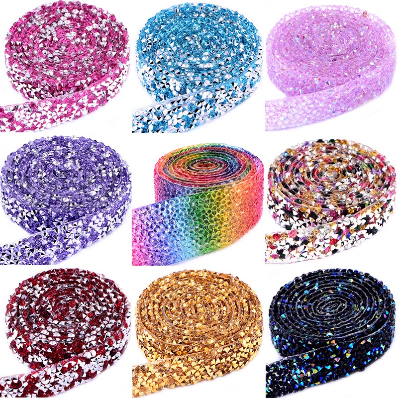1 Yard/Roll DIY Jewelry Resin Rubber Mesh Drill Hot Drill Clothing ...
