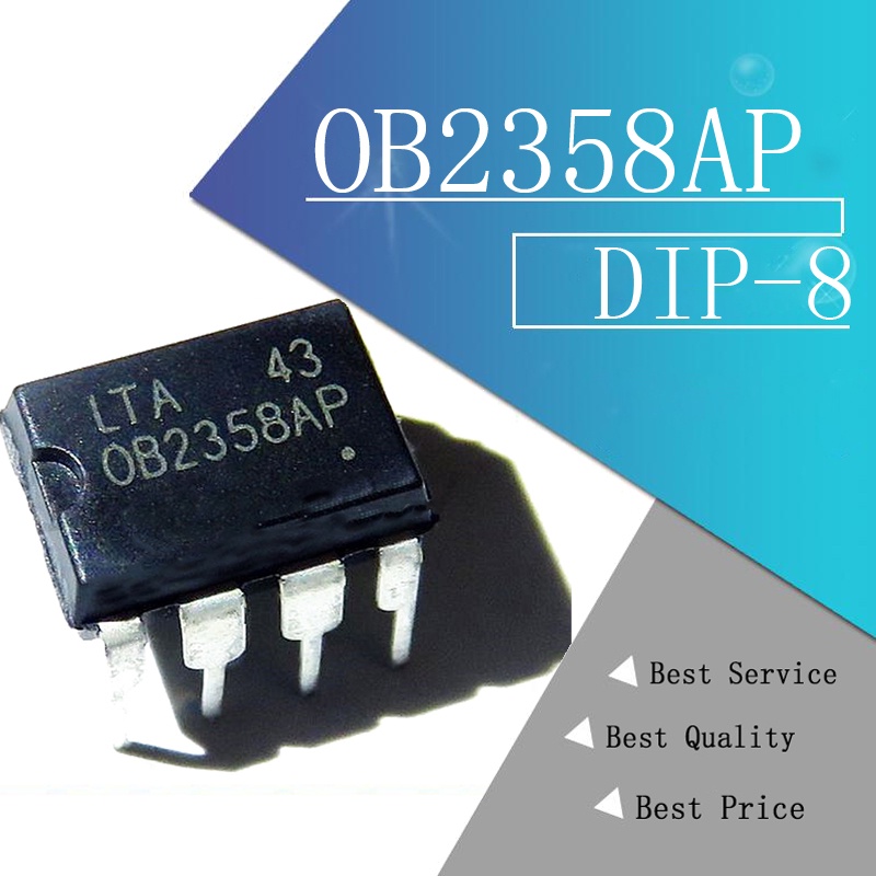 10 pces ob2358ap ob2358a dip-8 dip8 ob2358 dip controlador de modo ...