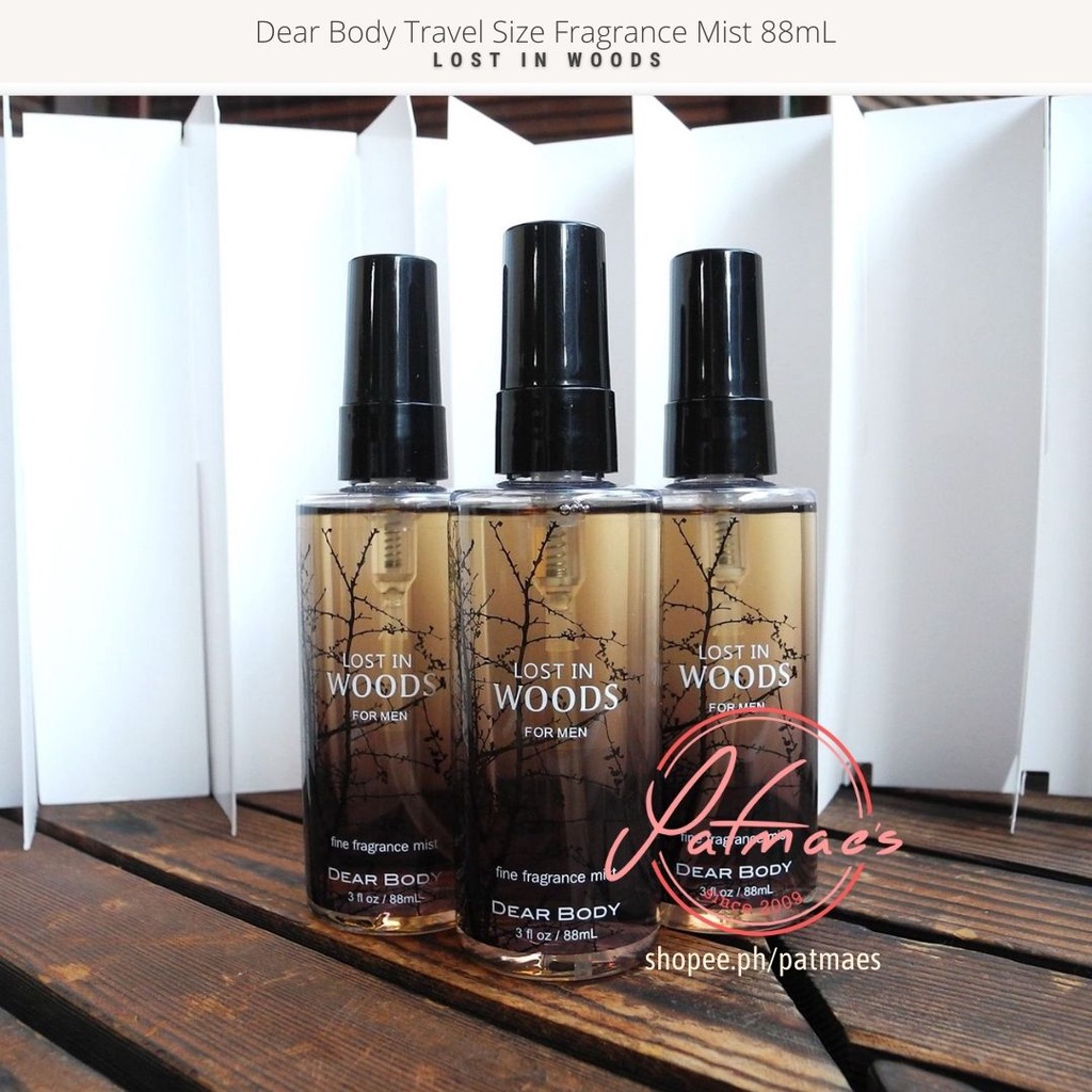 Dear Body Travel Size Men's Fragrance Mist 88mL Lost in Woods (sold ...