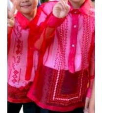 RED barong for kids ready to ship | Shopee Philippines