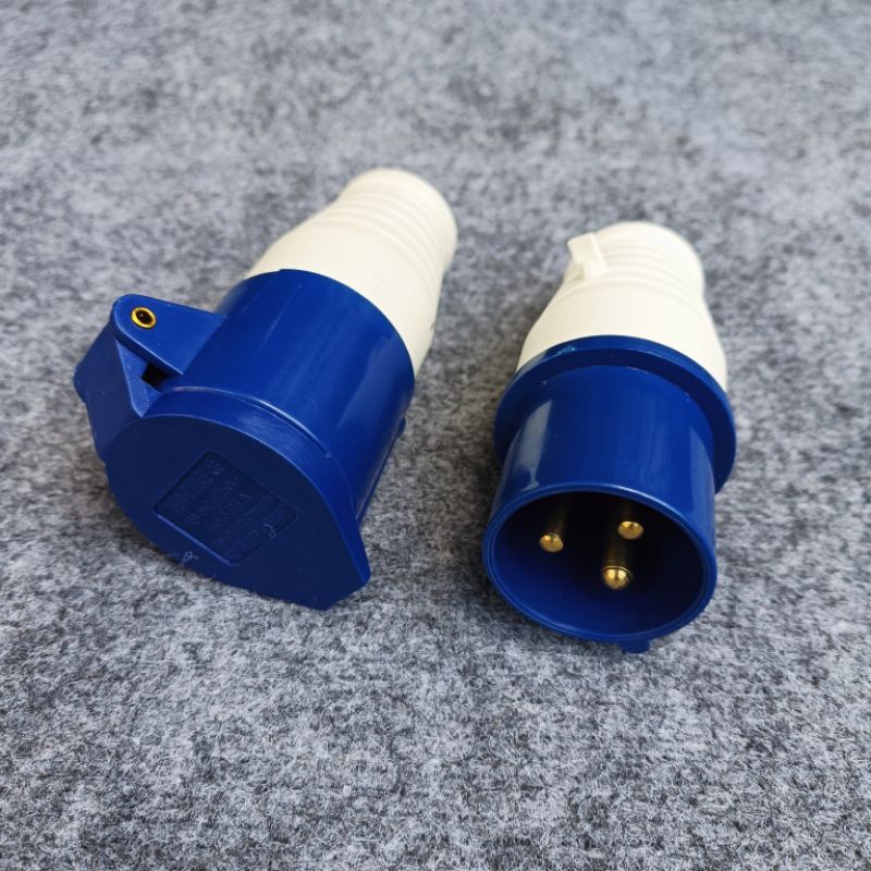Male Plug Industrial Female Socket 1 Phase 3 Pin 3 Pin 16A for Factory ...