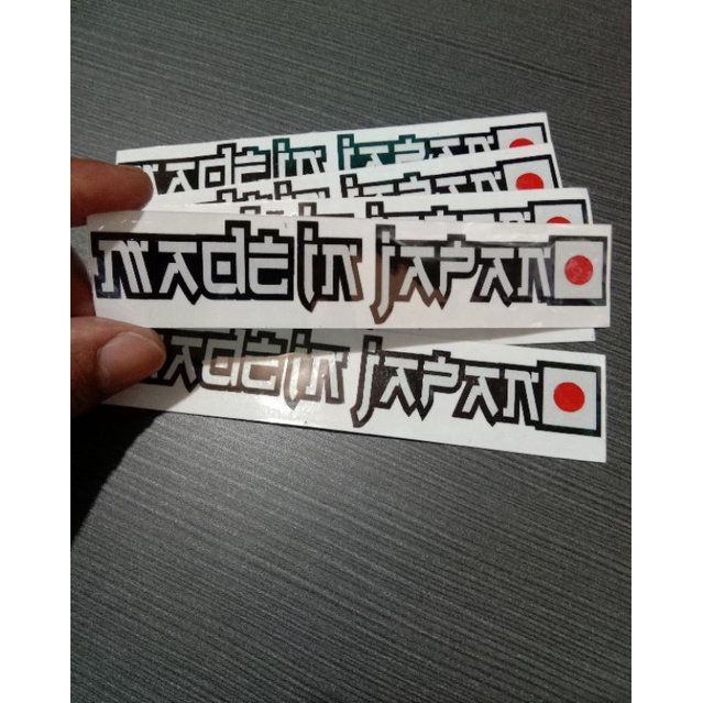 Sticker MADE IN JAPAN CUTTING STICKER MOTORCYCLE CAR HELMET LAPTOP ...