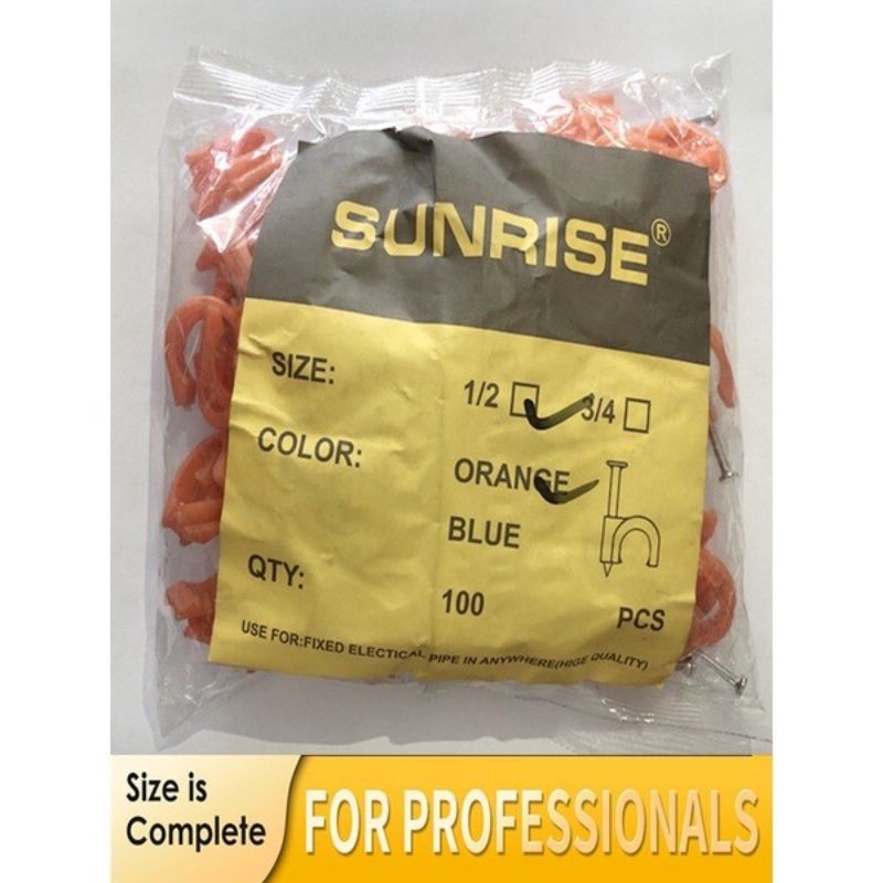 PVC ORANGE/BLUE Clamp 1/2" & 3/4"/Orange PVC Clamp | Shopee Philippines