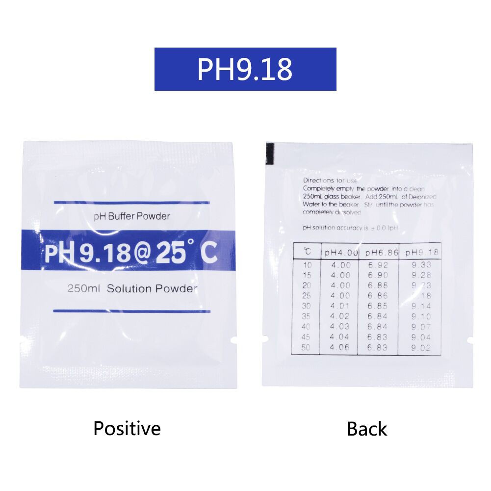 10pcs Set Ph Level Tester Ph Meter Calibration Solution Ph Meter Buffer Powder Calibration Point