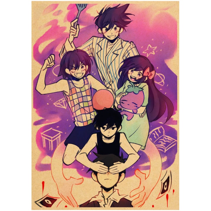 Game Poster Omori Packing Paper Prints Clear Artistic Image Bar ...