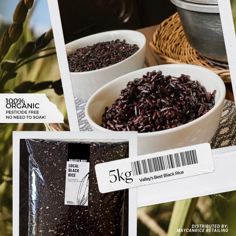 5kg ORGANIC Unpolished Black Rice from Isabela (soft) | MAYCANRICE ...