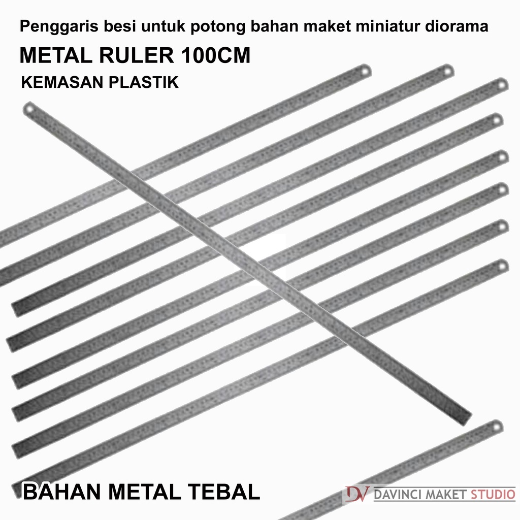 100cm 1m Metal Iron Ruler, Diorama Mockup Cutting Tool - Iron Metal ...