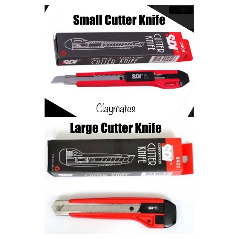 SDI Heavy Duty Cutter Knife w/FREE 2 extra blades | Shopee Philippines