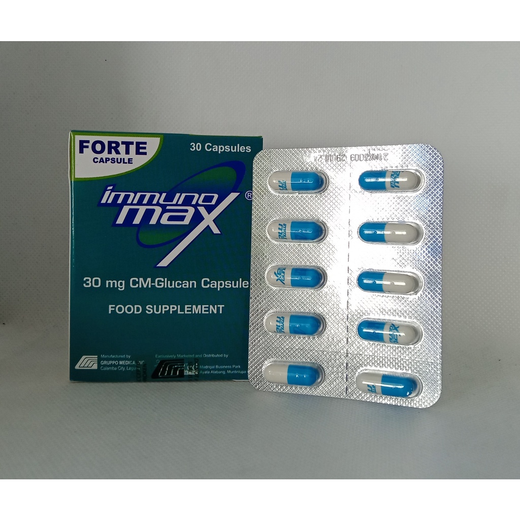 IMMUNOMAX FORTE 30MG CAPSULE 10s | Shopee Philippines